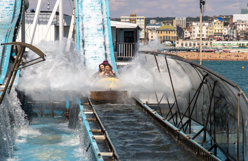 Wild River Ride on Brighton Pier Editorial Photo - Image of park ...