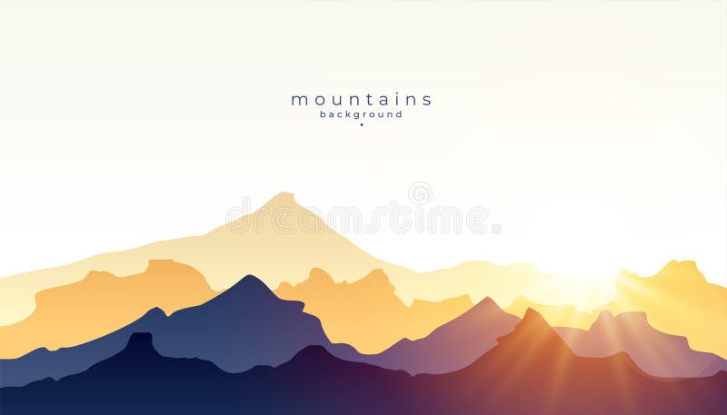 Wild and Rocky Mountain Terrain Landscape for Scenery Stock Vector ...