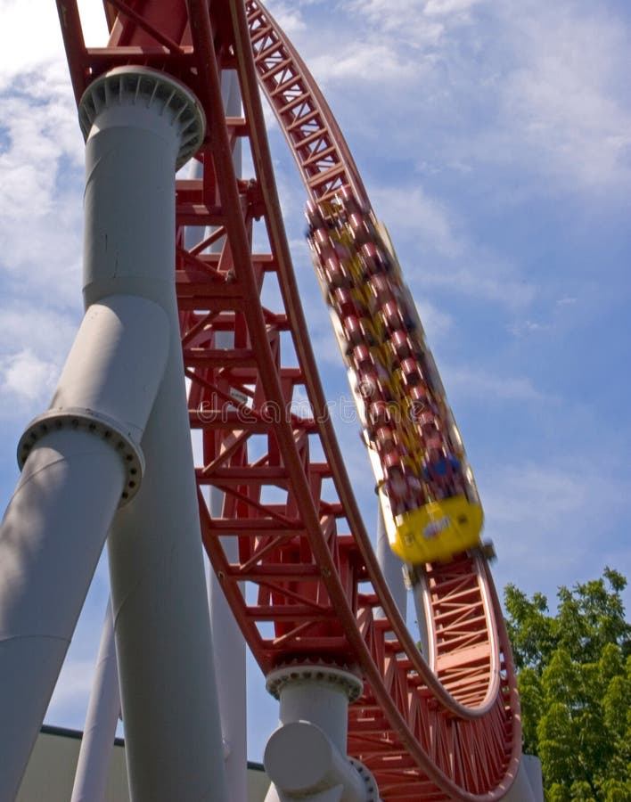 A Wild Roller Coaster Ride stock photo. Image of wild - 250286136