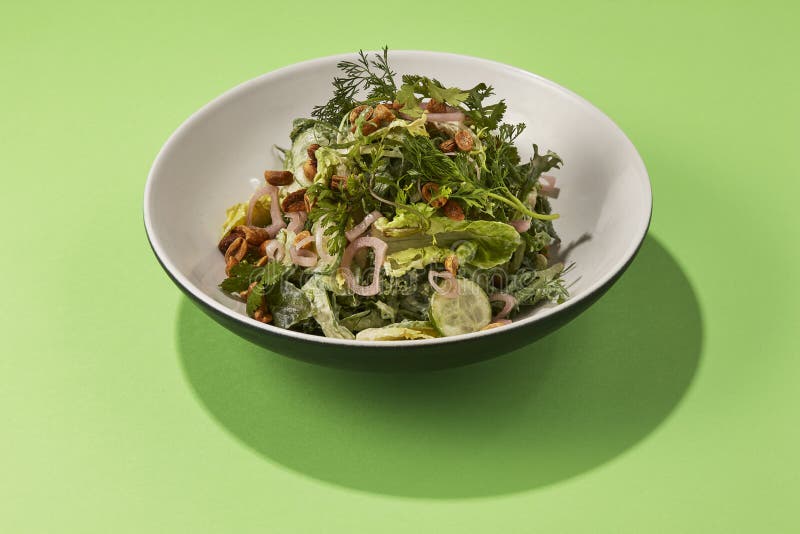 Wild Salad Rustic Chefs Work Amazing Quality Stock Photo - Image of ...