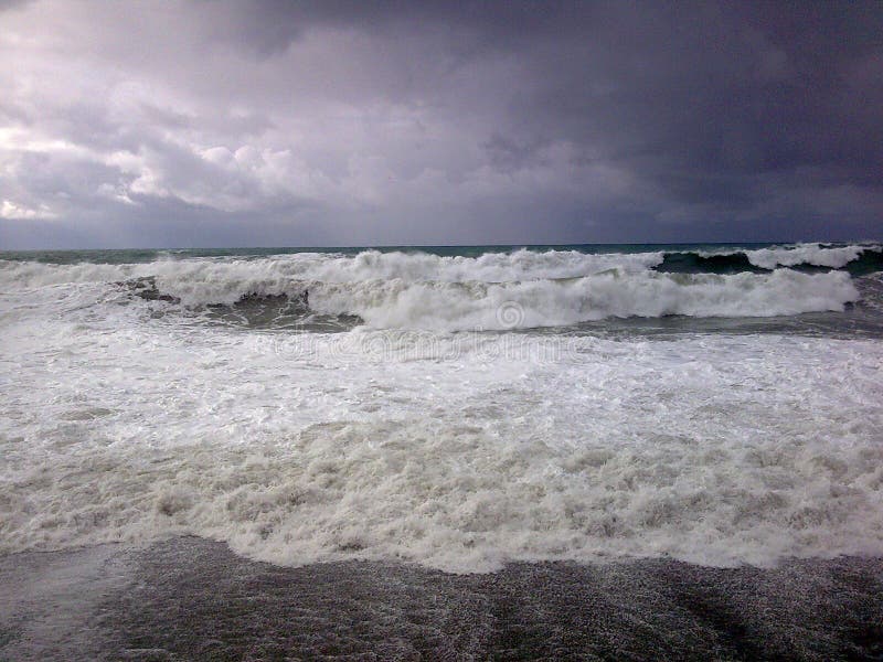 Wild sea stock photo. Image of wild, angry, cirella, island - 46685000