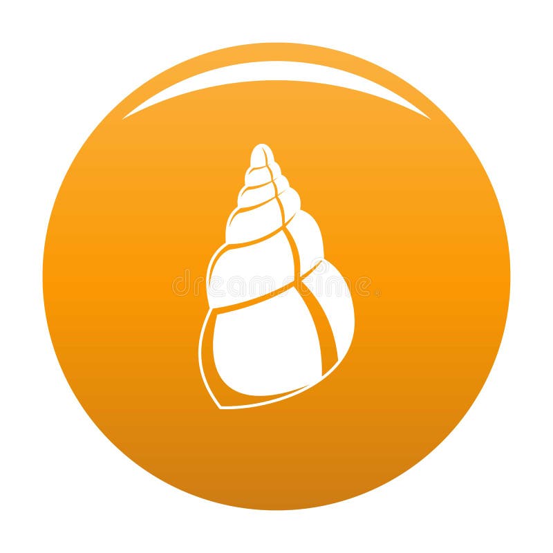 Wild shell icon orange stock illustration. Illustration of engraving ...