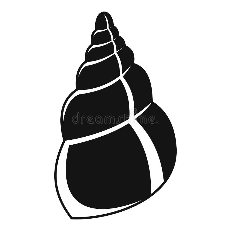 Wild Shell Icon, Simple Style Stock Vector - Illustration of marine ...