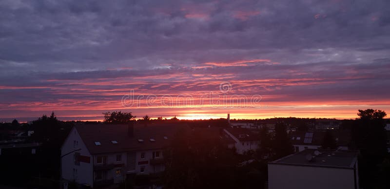 Wild Sky Burning Blue stock image. Image of blue, darkness - 190154231