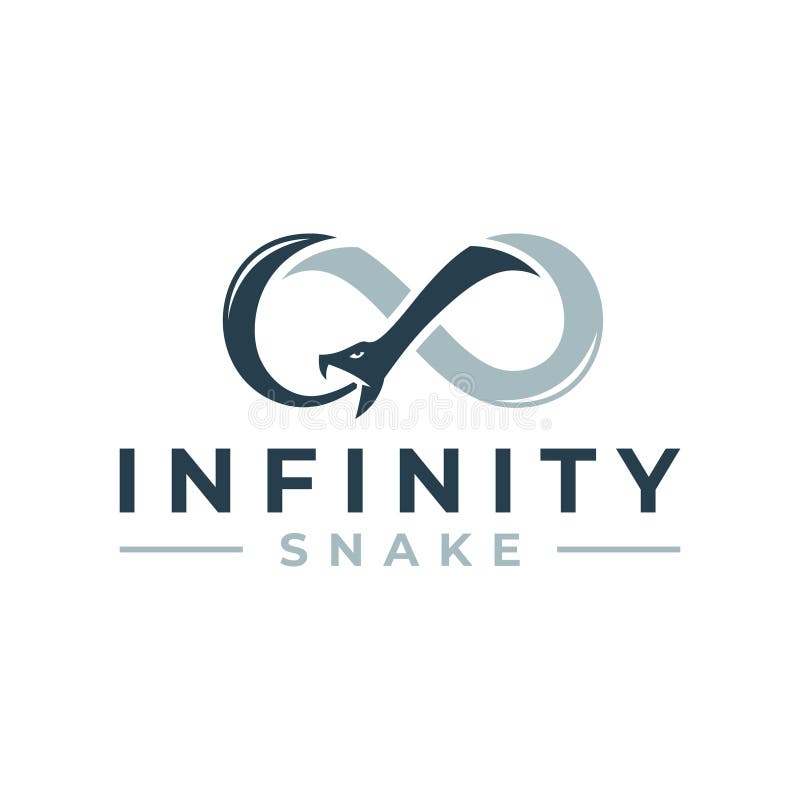 Wild snake infinity logo stock illustration. Illustration of poison ...