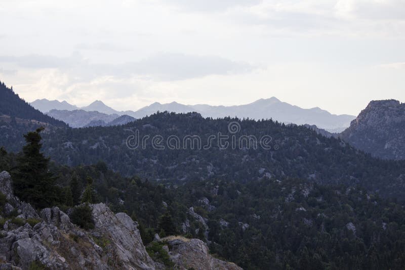 Wild, Spooky and Unusual Mediterranean Mountains Landscapes Stock Image ...