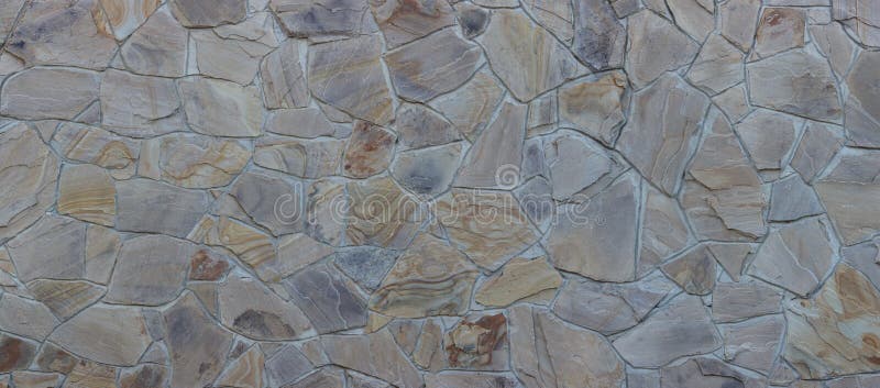 Wild-stone Texture. Brown Stone Cladding Background Panorama. Stock ...
