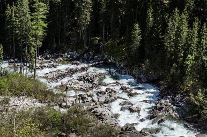 Wild stream in nature stock photo. Image of sparkling - 83449418