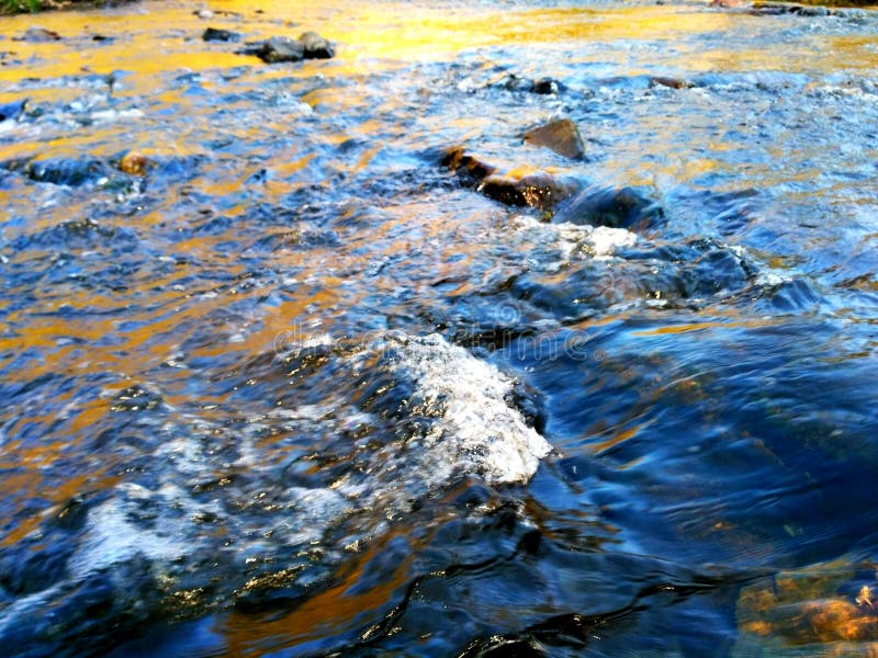 Wild stream in the spring stock image. Image of pure - 92257213