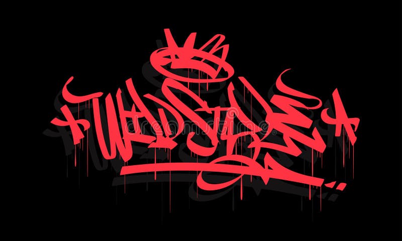 WILD STYLE Graffiti Tag Style Design Stock Vector - Illustration of ...