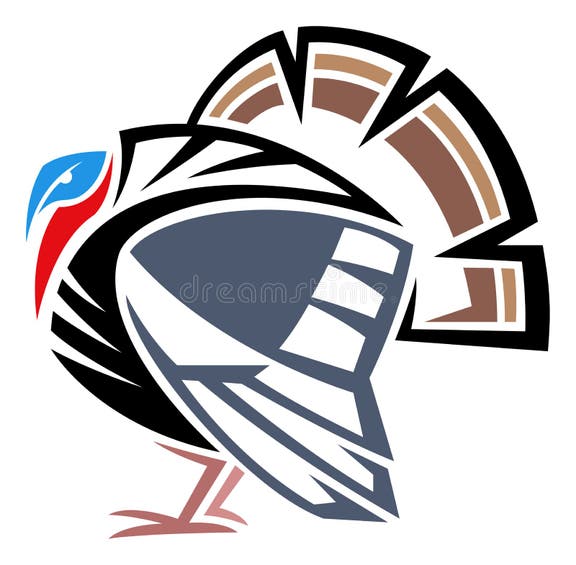 Wild Turkey stock vector. Illustration of poultry, bird - 32772198