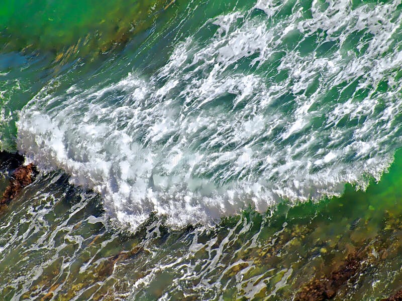 Wild Waves in the Sea during Storm Stock Photo - Image of misty, clear ...
