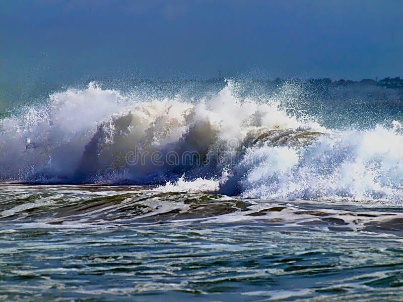 Wild Waves in the Sea during Storm Stock Photo - Image of spray ...