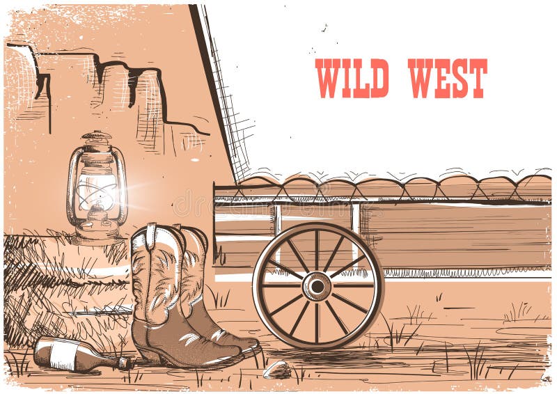 Wild West Background Stock Illustrations – 26,350 Wild West Background ...