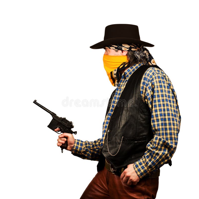Wild west bank robbery stock photo. Image of macho, issues - 25459138