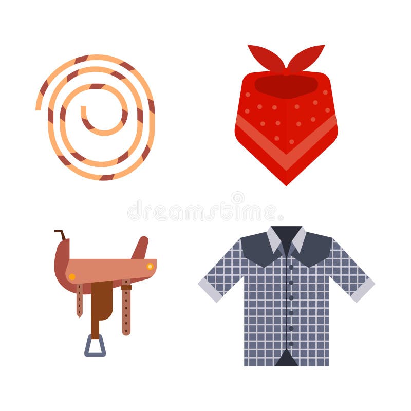 Vintage Rodeo Elements Set Stock Illustrations – 215 Vintage Rodeo ...