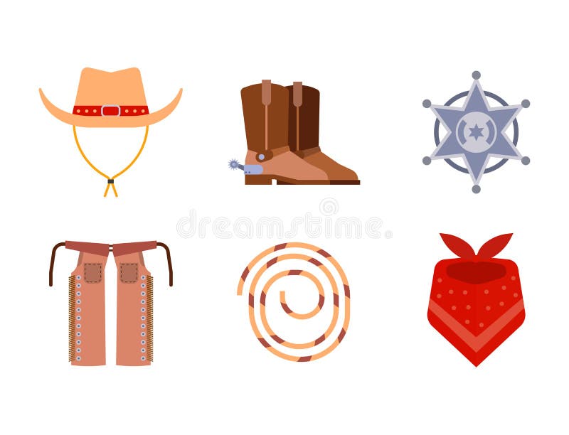 Vintage Rodeo Elements Set Stock Illustrations – 215 Vintage Rodeo ...