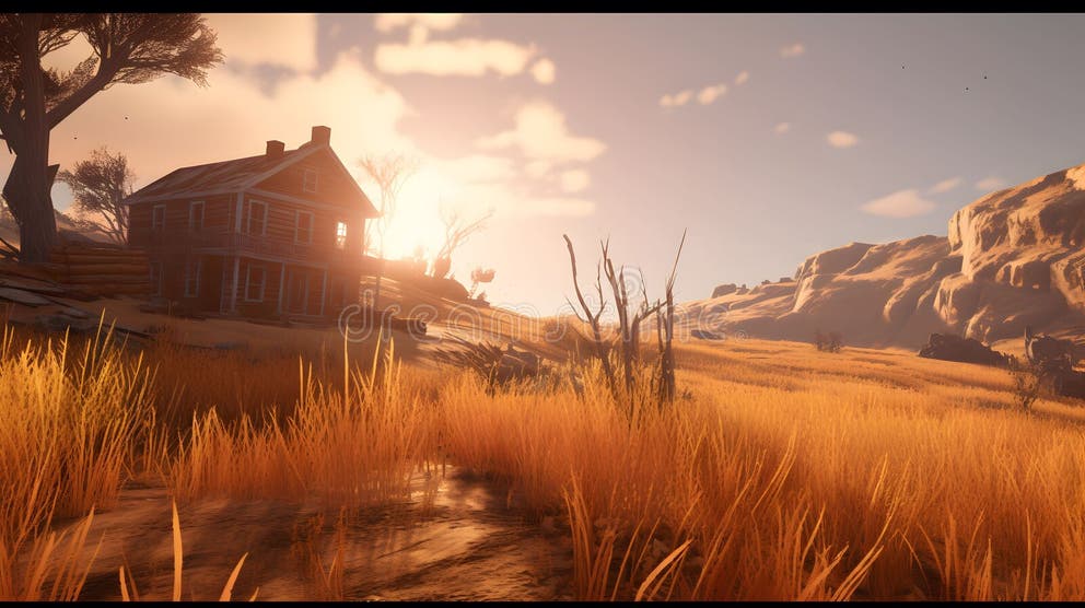 Wild west environment stock photo. Image of lighting - 299575462