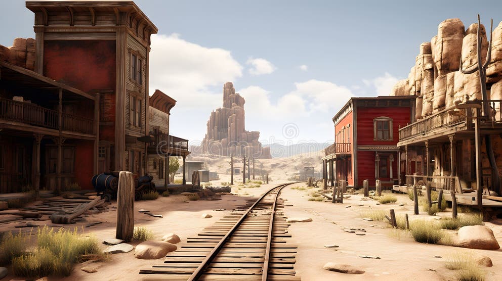 Wild west environment stock photo. Image of vehicle - 299576204