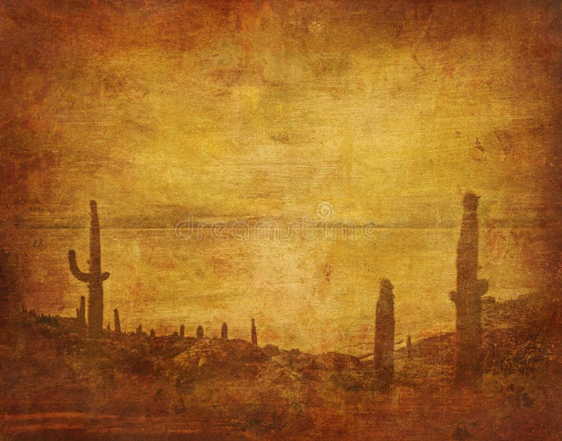 Wild west landscape stock illustration. Illustration of mexico - 4442088