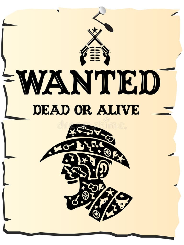 Wanted Poster Clip Art Stock Illustrations – 131 Wanted Poster Clip Art ...