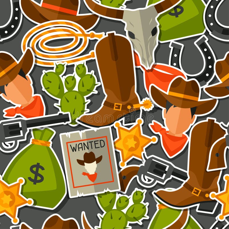 Seamless Vector Old West Stock Illustrations – 1,614 Seamless Vector ...