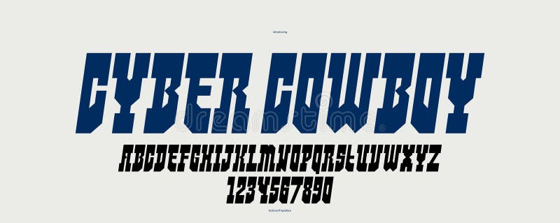 Wild West Space Future Style Bold Display Font for Logos and Emblems ...