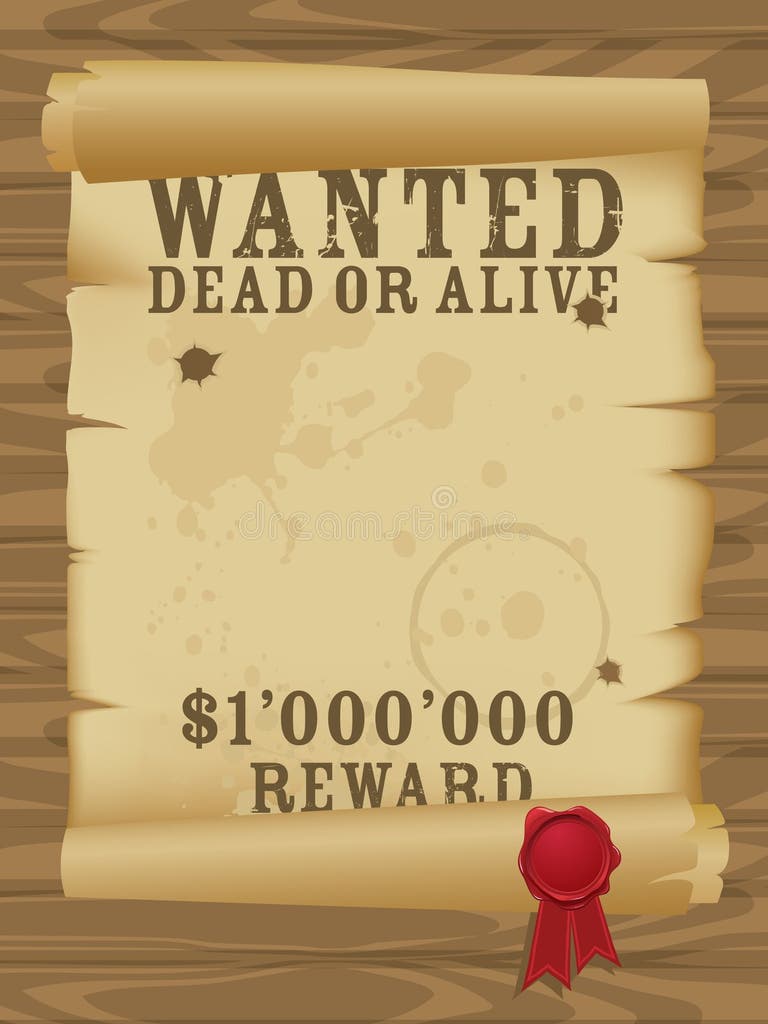 Wild West Poster Wanted Poster Stock Illustrations – 2,366 Wild West ...
