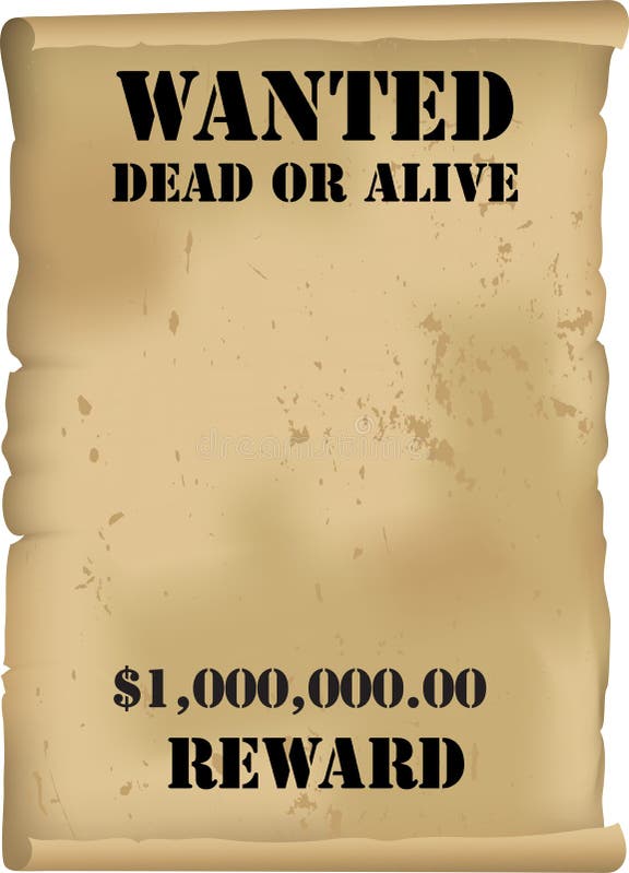 Wild West Poster Wanted Poster Stock Illustrations – 2,366 Wild West ...