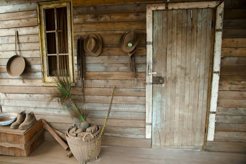 Wild West Wooden House stock image. Image of buildings - 101982585