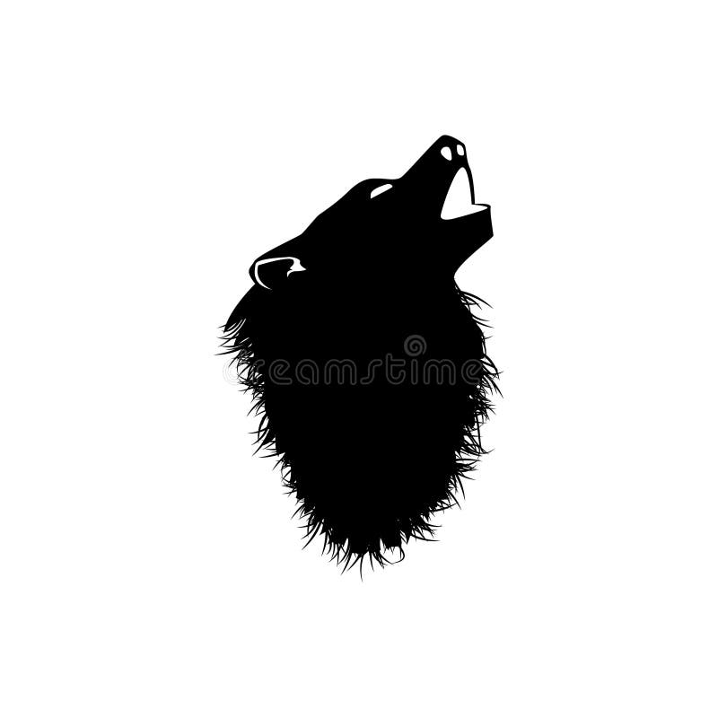 Wild wolf. Vector Graphics stock vector. Illustration of face - 83781356