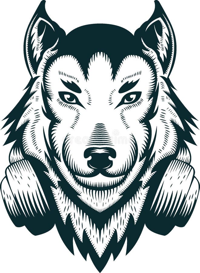 Wild Wolf VECTOR ILLUSTRATION DOWNLOAD Stock Vector - Illustration of ...