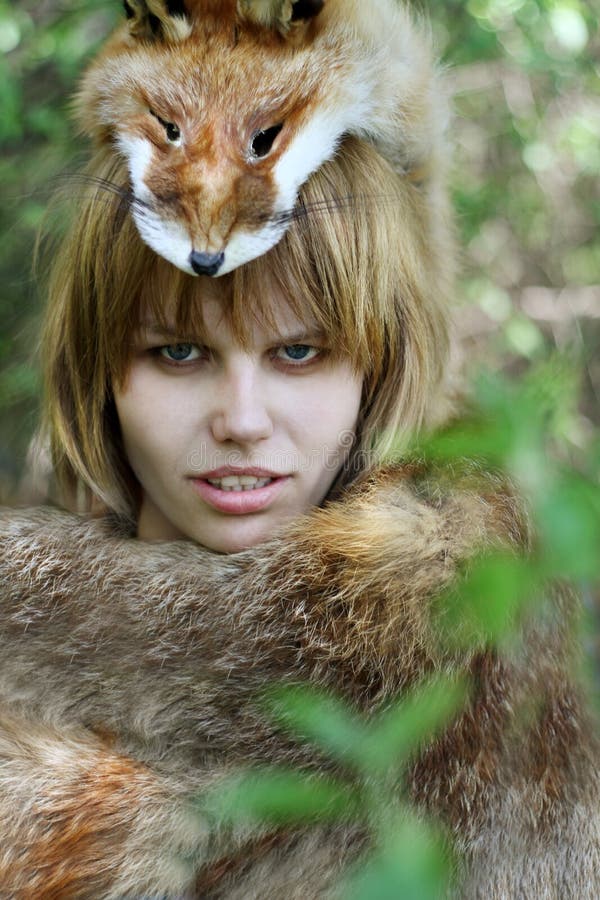 Wild woman, female stock image. Image of forest, wild - 24522915