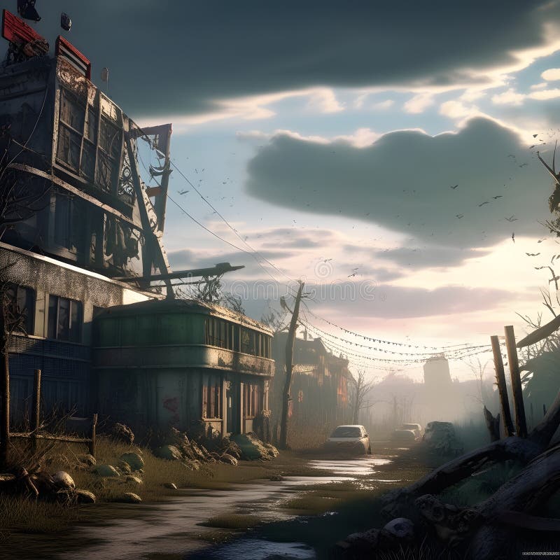 Wild Zombies, ai-generatet stock illustration. Illustration of ...