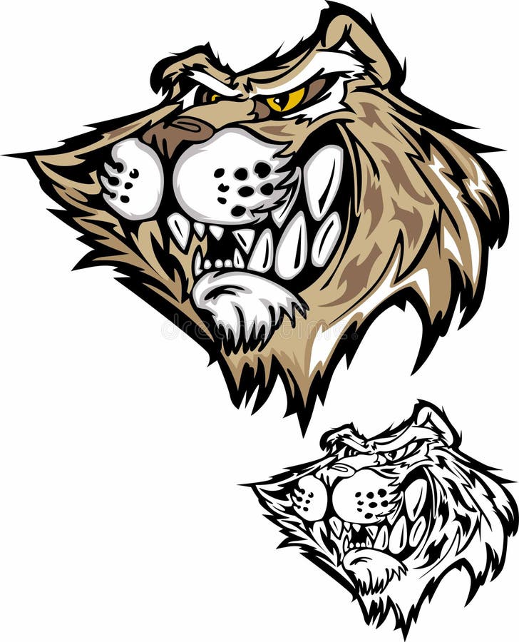 Wildcat Mascot Logo stock vector. Illustration of illustrations - 14771924