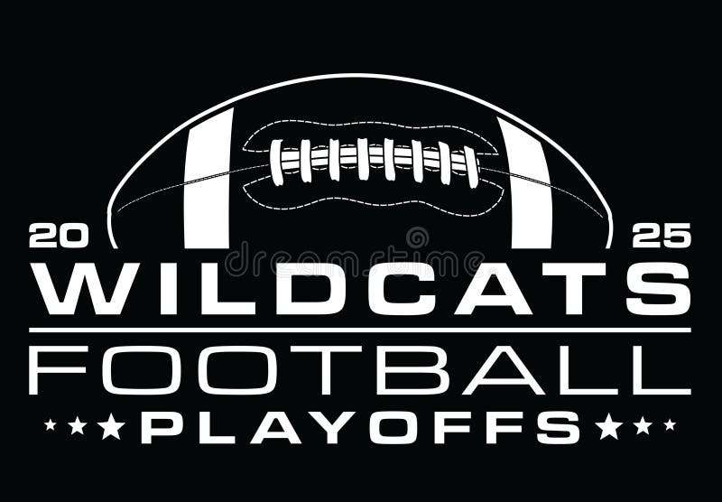 Wildcats Football Playoffs Design Stock Illustration - Illustration of ...