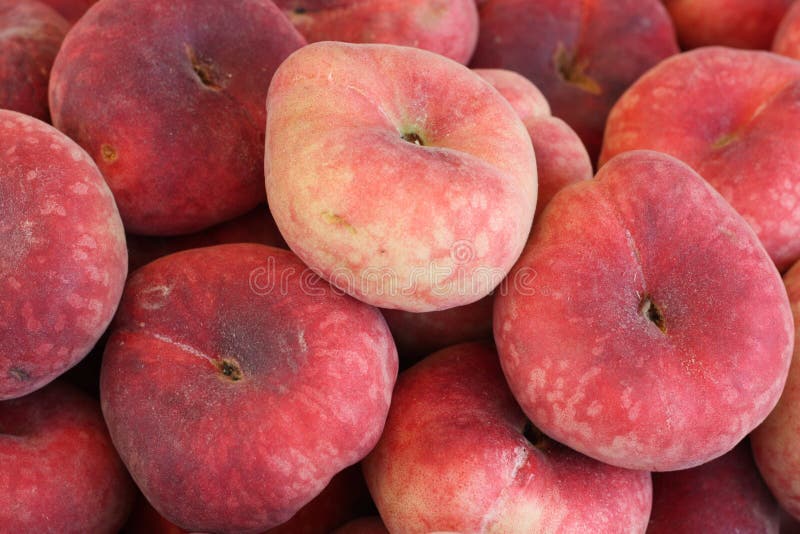 Wilde Perziken/vlak Perziken Stock Afbeelding - Image of groenten ...