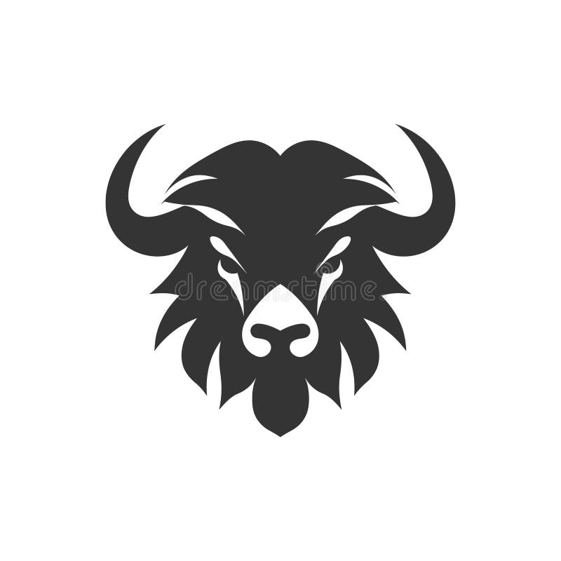 Wildebeest Icon in Trendy Design Style. Wildebeest Icon Isolated on ...