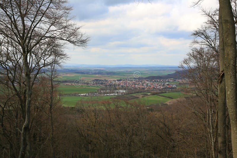 The Wildenberg Castle Ruins Stock Photo - Image of southern, overcast ...