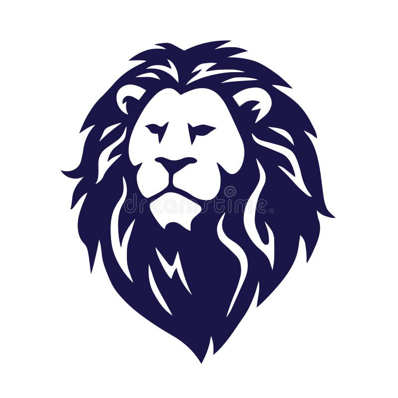 Wilder Lion Roaring Logo Mascot Vector Vektor Abbildung - Illustration ...