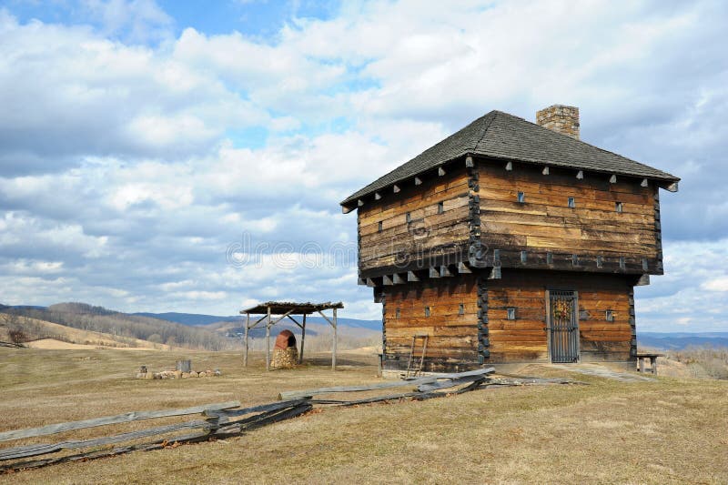 Wilderness Blockhouse stock image. Image of timber, safety - 38333097