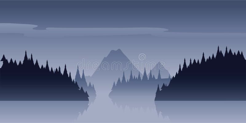 Wilderness Mist stock illustration. Illustration of remote - 42073096