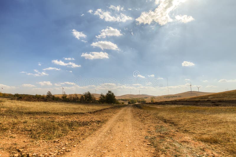 Wilderness road stock image. Image of path, grassland - 36171669