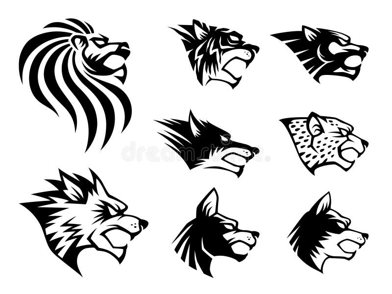 Wildes Tier-Symbol vektor abbildung. Illustration von leopard - 21048025