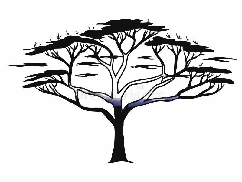 Wildfire-Inspired Burning Tree Silhouette Vector Design Stock Vector ...