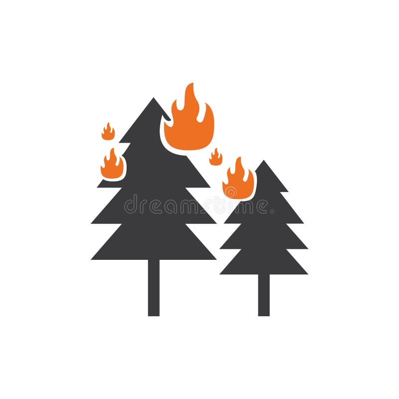 Wildfire. Vector Illustration Decorative Design Stock Vector ...