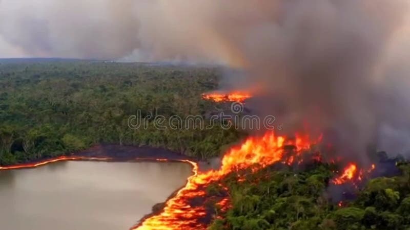 Wildfires in the Amazon Rainforest: a Growing Crisis Stock Footage ...