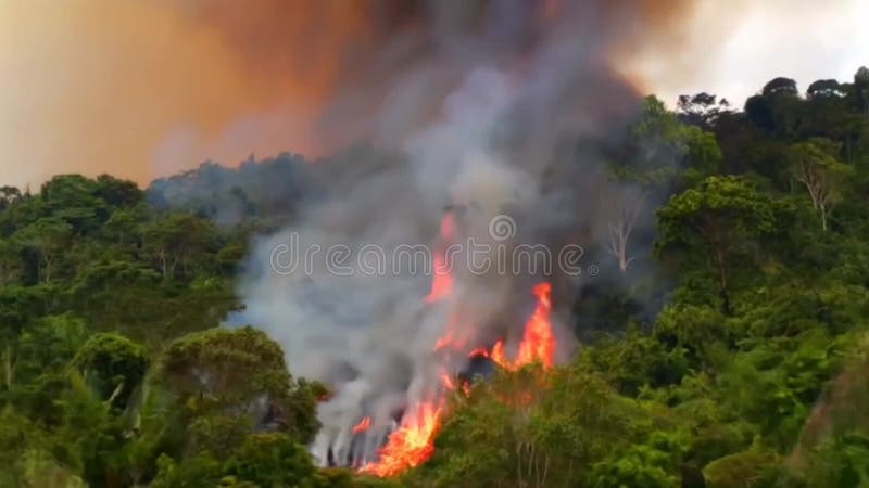 Wildfires in the Amazon Rainforest: a Growing Crisis Stock Video ...