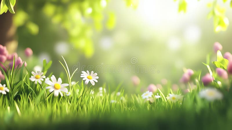 A Wildflower-filled Natural Meadow Located in a Forest Clearing Stock ...