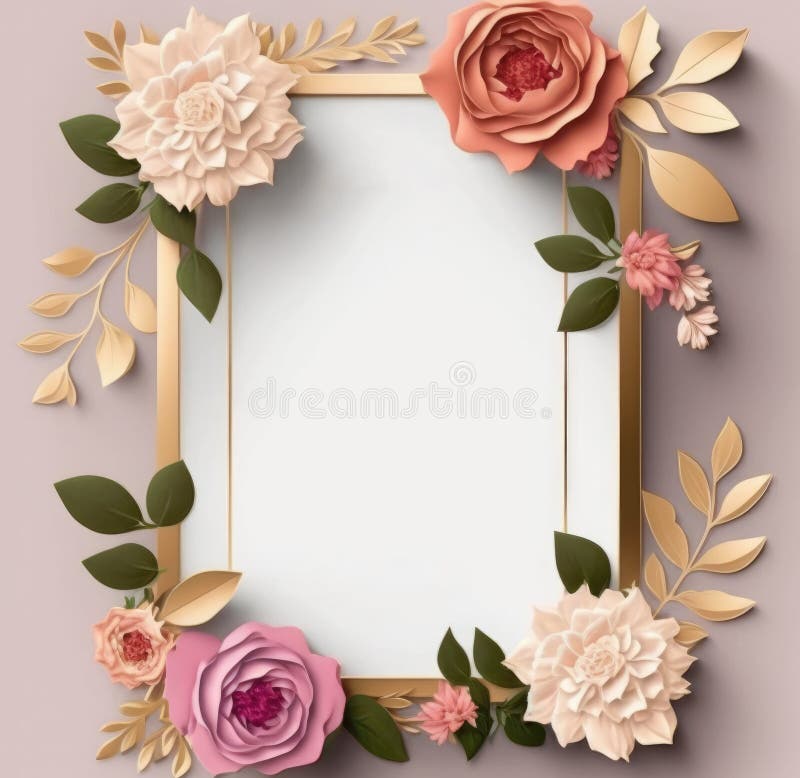 Wildflower Rose Flower Floral Frame Background, Texture, Wrapper ...